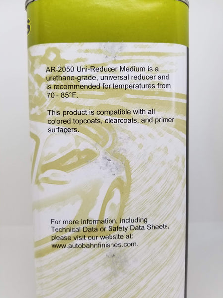 AR-2050 AUTOBAHN MEDIUM REDUCER, GALLON SIZE ,RESTORATION CAR PAINT SU ...