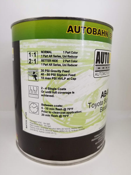 TOYOTA SUPER WHITE 040 BASE COAT AUTOBAHN GALLON RESTORATION AUTO PAIN ...