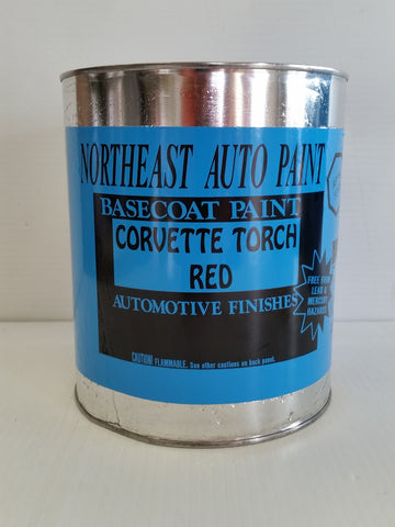 CORVETTE TORCH RED BASECOAT 150 MIRROR FINISH CLEAR BASECOAT CLEARCOAT ...